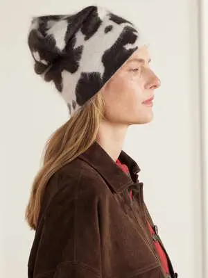 Guest In Residence Grizzly Cowhide Cashmere Beanie