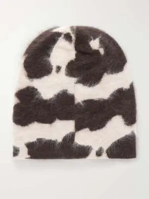 Guest In Residence Grizzly Cowhide Cashmere Beanie