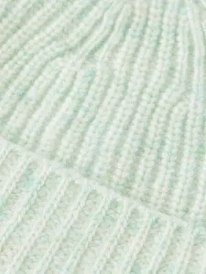 Auralee Ribbed Cashmere Beanie
