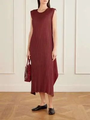 Issey Miyake September Plissé Midi Dress