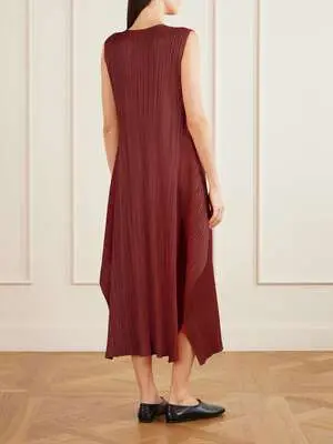 Issey Miyake September Plissé Midi Dress