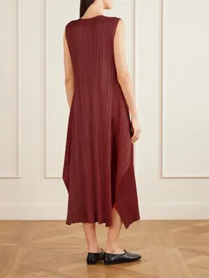Issey Miyake September Plissé Midi Dress
