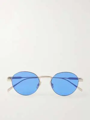 Celine Round-frame -tone Sunglasses - Gold