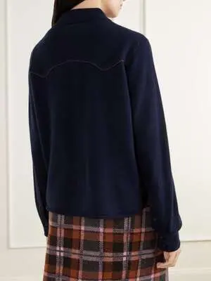 Guest In Residence Western Cropped Cashmere Cardigan