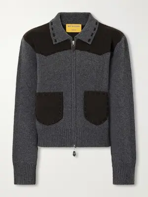 Guest In Residence Saddle Up! Wool And Cashmere-blend Jacket - Gray