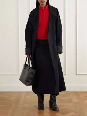 Auralee Wool Half-zip Sweater