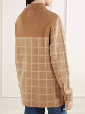 Guest In Residence Tartan Industry Checked Wool And Cashmere-blend Jacket