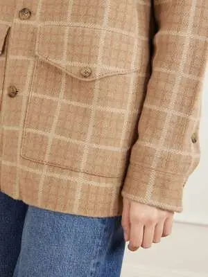 Guest In Residence Tartan Industry Checked Wool And Cashmere-blend Jacket