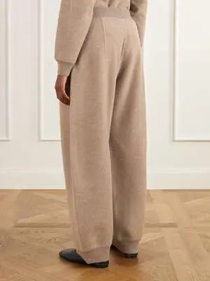 Max Mara Cesto Paneled Wool-blend Tapered Pants