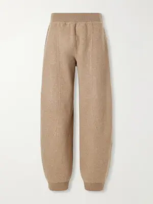 Max Mara Cesto Paneled Wool-blend Tapered Pants