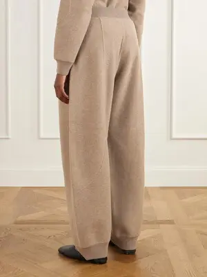 Max Mara Cesto Paneled Wool-blend Tapered Pants