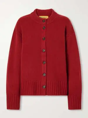 Guest In Residence Cozy Cashmere Cardigan - Red