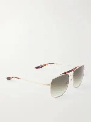 Barton Perreira Bhanot Aviator-style -tone Sunglasses