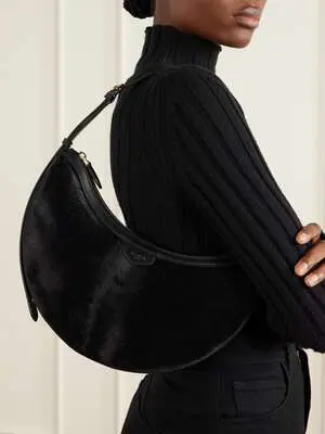 Alaïa Demi Lune Calf-hair Shoulder Bag