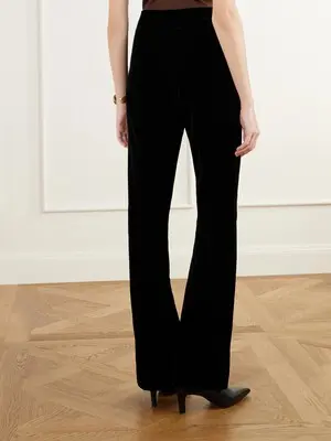 Balmain Velvet Straight-leg Pants