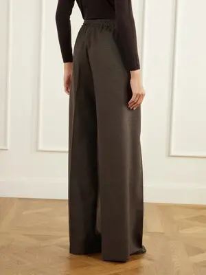 Max Mara Pantone Virgin Wool-twill Wide-leg Pants