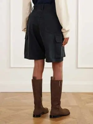 JW Anderson Twisted Patch Pocket Cotton-twill Shorts