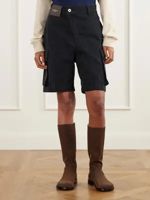 JW Anderson Twisted Patch Pocket Cotton-twill Shorts