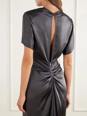FFORME Imogen Draped Satin Maxi Dress