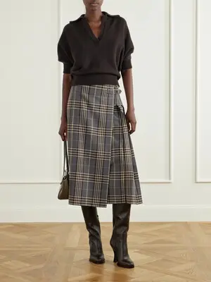 Burberry 100 Belted Leather Knee-high Boots - Brown