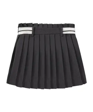 Marissa Chiara Logo Pleated Skirt