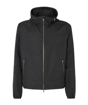 Fendi Ff Printed Hooded Jacket