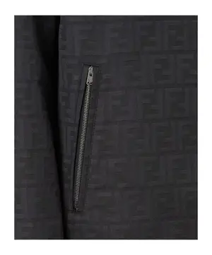 Fendi Ff Printed Hooded Jacket