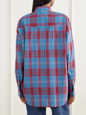 Auralee Checked Cotton And Silk-blend Shirt