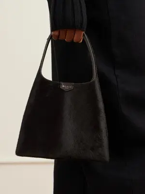 Alaïa Mini Calf Hair Shoulder Bag - Brown