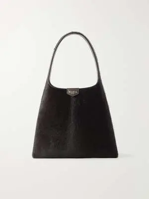 Alaïa Mini Calf Hair Shoulder Bag - Chocolate