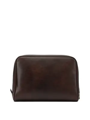 Brunello Cucinelli Logo Stamped Beauty Case