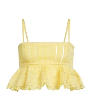 Alaïa Camisole Top - Light Yellow