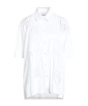 Isabel Marant Étoile British Embroidered Short Sleeve Shirt - White