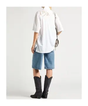 Isabel Marant Étoile British Embroidered Short Sleeve Shirt
