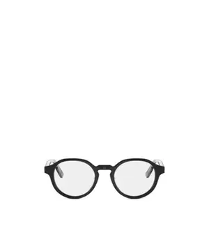 Dior Round Frame Glasses - Black
