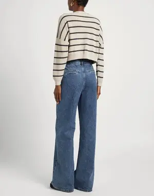 Brunello Cucinelli Striped Knit Sweater