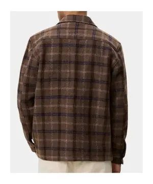 LES DEUX Caribou Check-pattern Button-up Jacket
