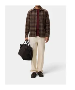 LES DEUX Caribou Check-pattern Button-up Jacket