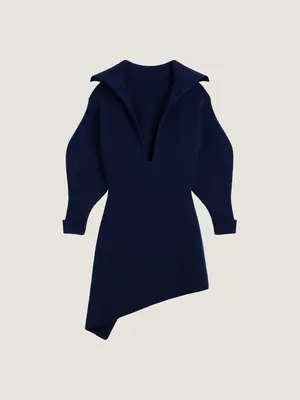 Givenchy Slashed Mini Dress In Wool And Cashmere