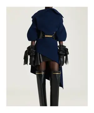 Givenchy Slashed Mini Dress In Wool And Cashmere
