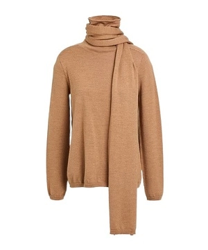 Max Mara Solid Wool Knit Sweater - Nude