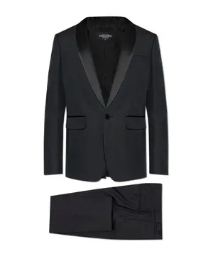 Dsquared2 Single-vent Tuxedo Suit - Black