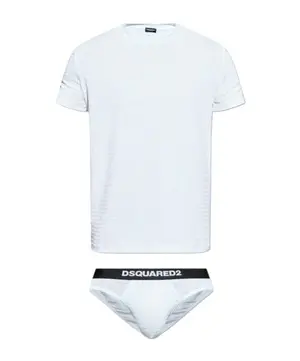 Dsquared2 Short-sleeve T-shirt And Briefs Set - White