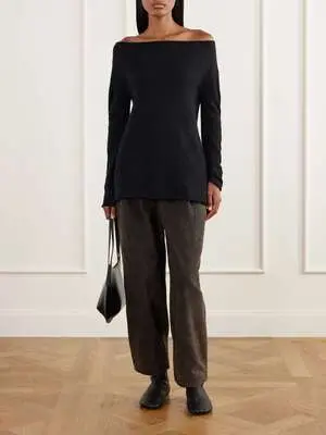 LAUREN MANOOGIAN Pleated Cotton-twill Tapered Pants