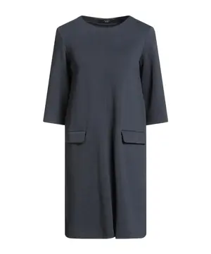 Max Mara Solid Flared Dress - Blue