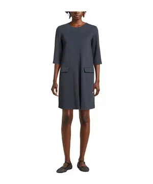 Max Mara Solid Flared Dress