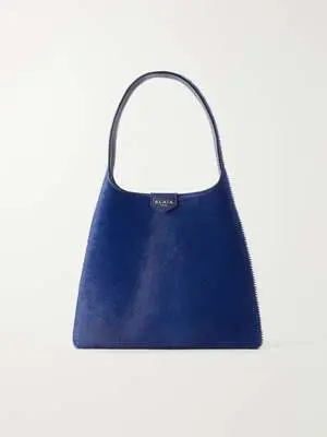 Alaïa Mini Calf Hair Shoulder Bag - Purple