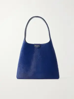 Alaïa Mini Calf Hair Shoulder Bag - Purple