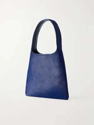 Alaïa Mini Calf Hair Shoulder Bag - Purple