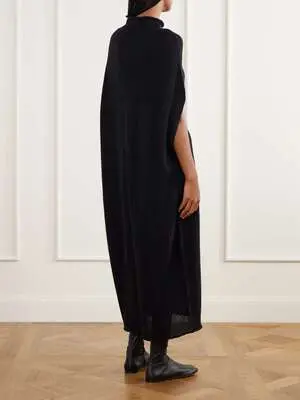 LAUREN MANOOGIAN Bottle Cape-effect Wool-blend Maxi Dress